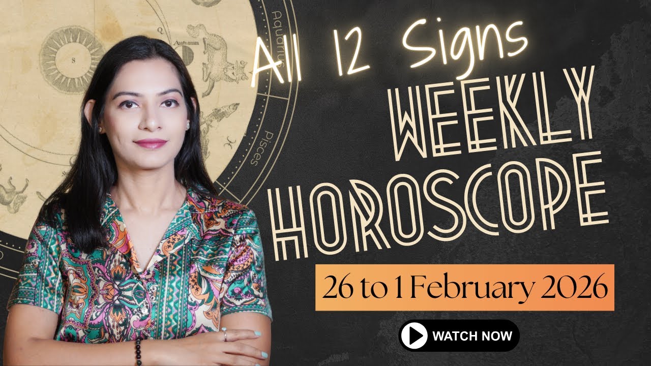Weekly Horoscope 26Jan To 1st February 2026 | Weekly Horoscope 2026 ...